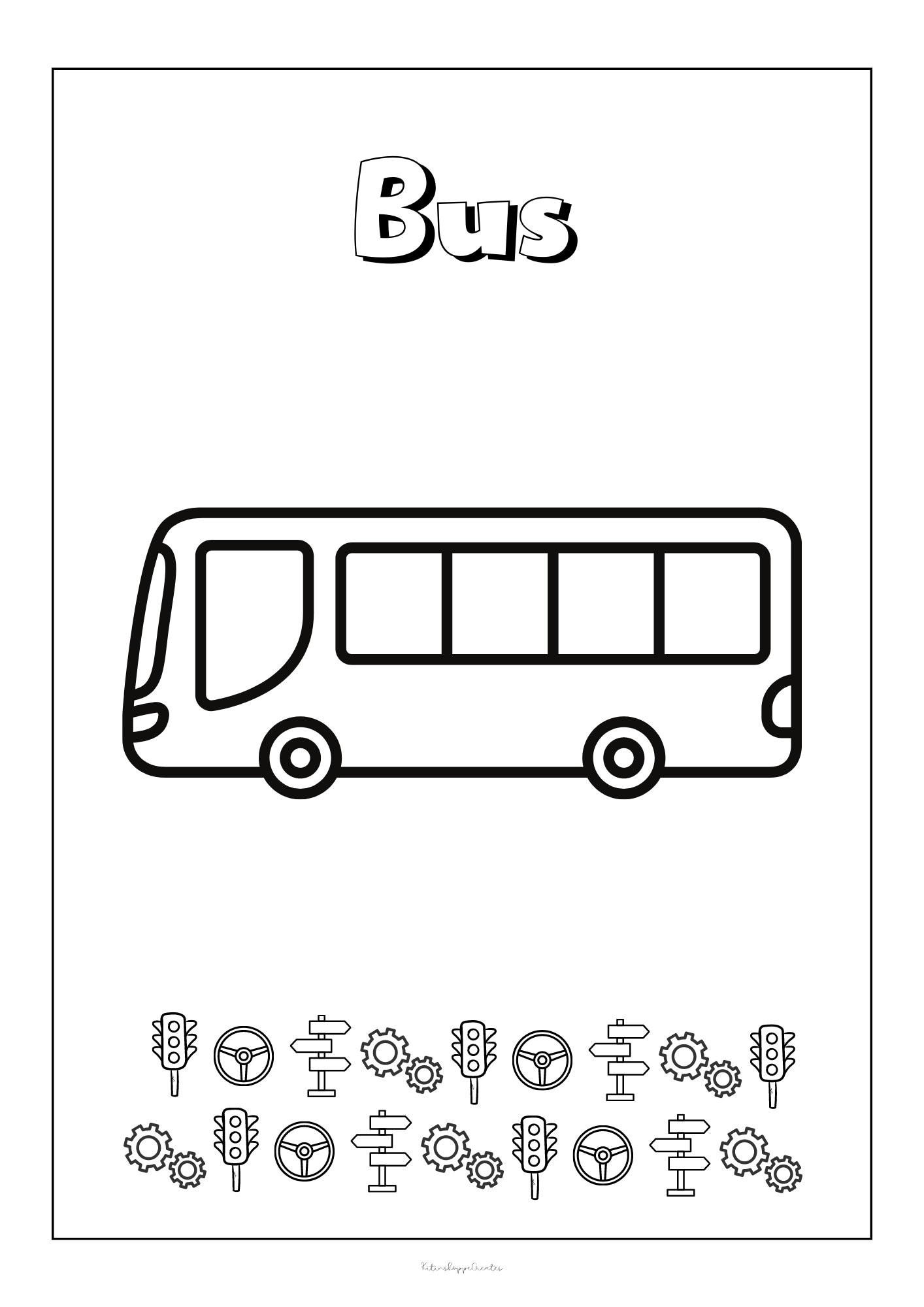 Vehicle Coloring Pages Kids Vehicle Printable Coloring Homeschool ...