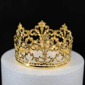 Gold Cake Toppers, Crown Cake Toppers, Princess Crown Cake Top, Metal ...