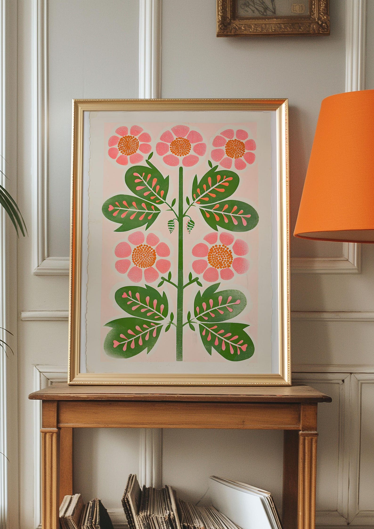 Printable Flower Wall Art Set of Two Botanical Lithograph Prints ...
