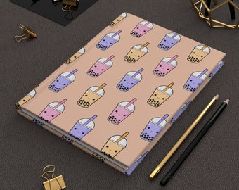 Boba Journal | Boba Lover Gift | Boba | Cute Boba Journal | Lined ...