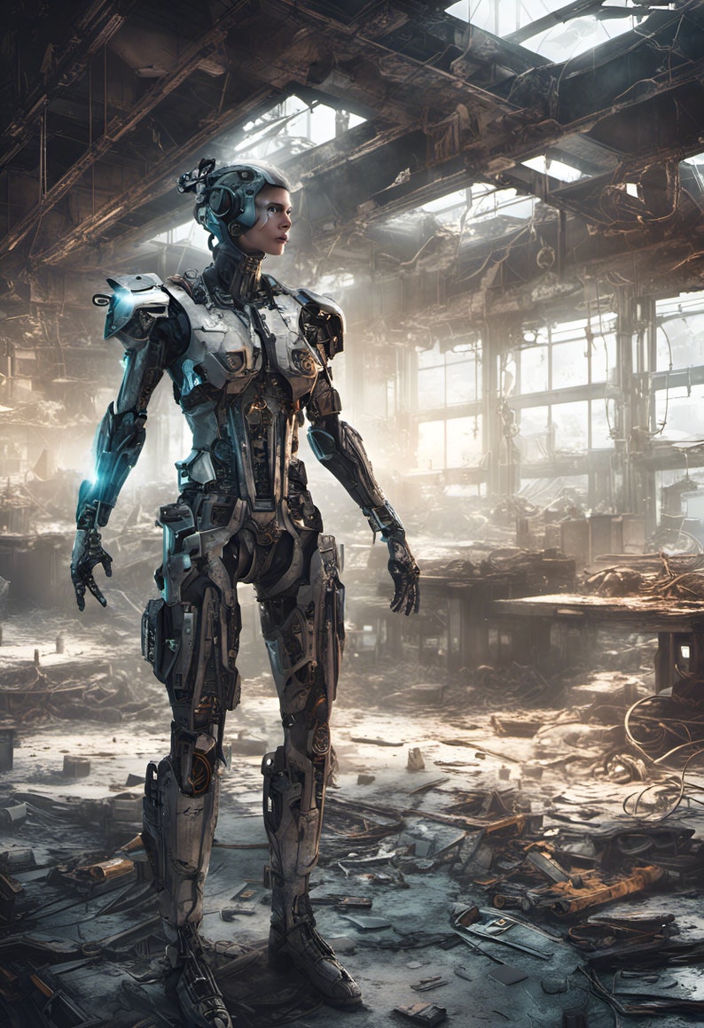 Female Futuristic Cyborg II - Etsy