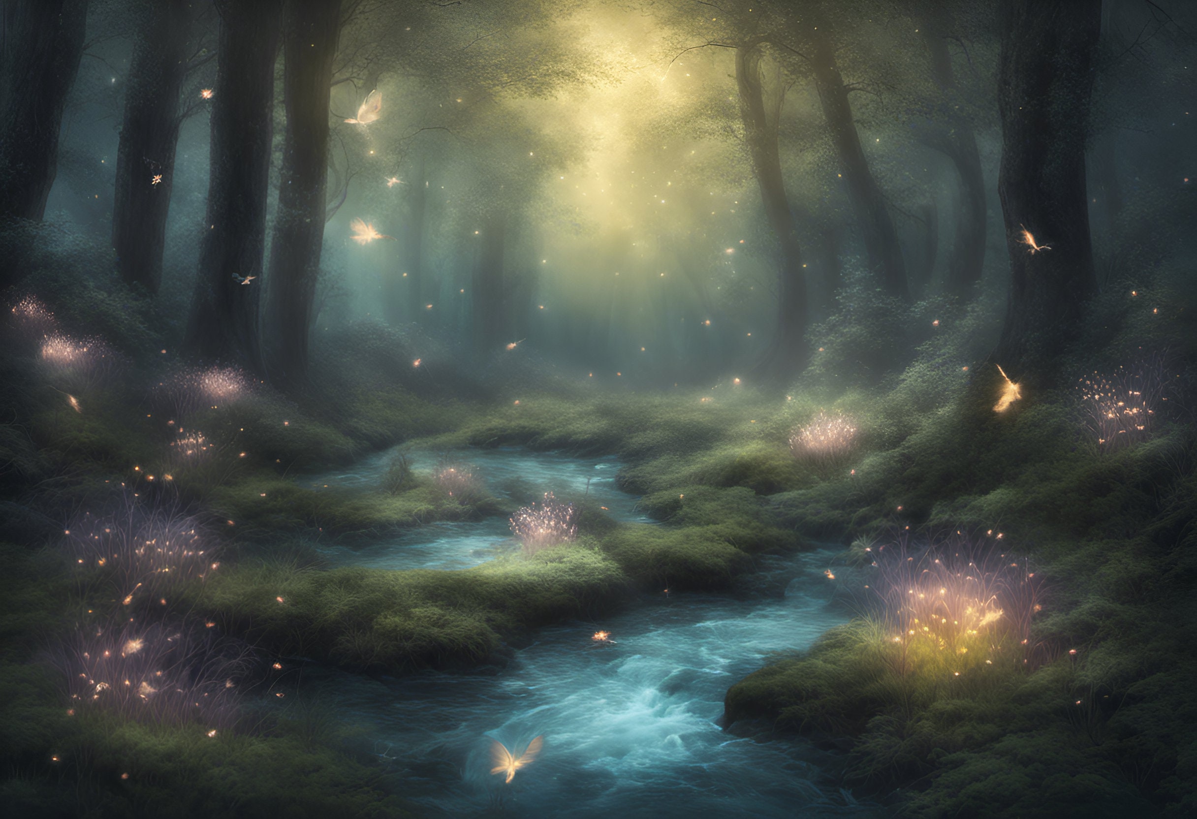 Enchanted Forest Landscape 4 High Quality Digital Images - Etsy