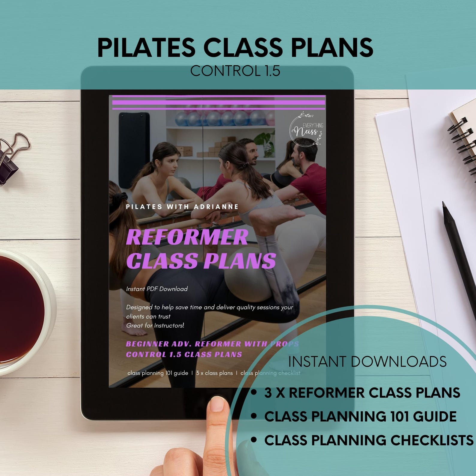 3x Reformer Pilates Class Plans, Barre, Control 1.5 (PDF Pattern) - Etsy