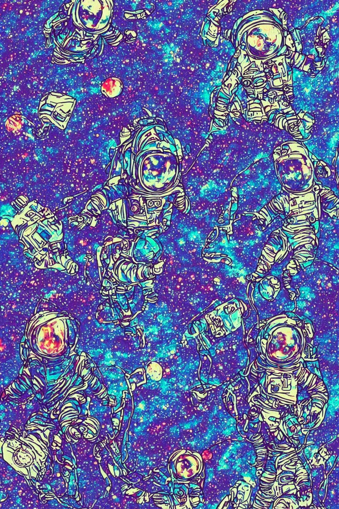 Trippy Spaceman Digital Download - Etsy