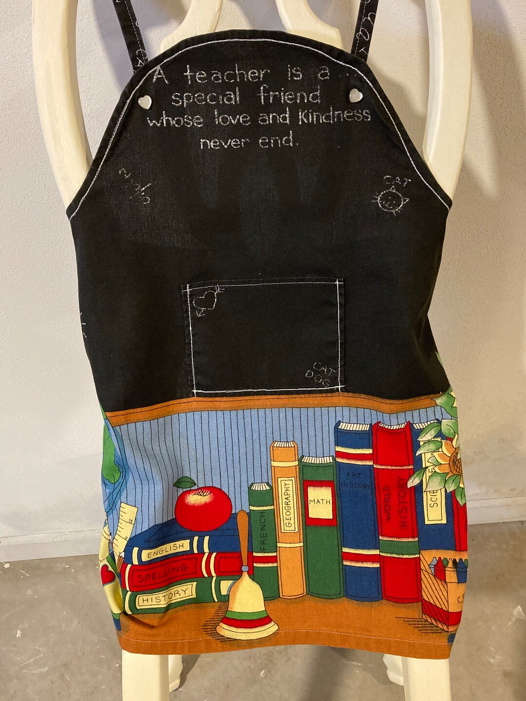 School Themed Apron; Teacher Apron - Etsy