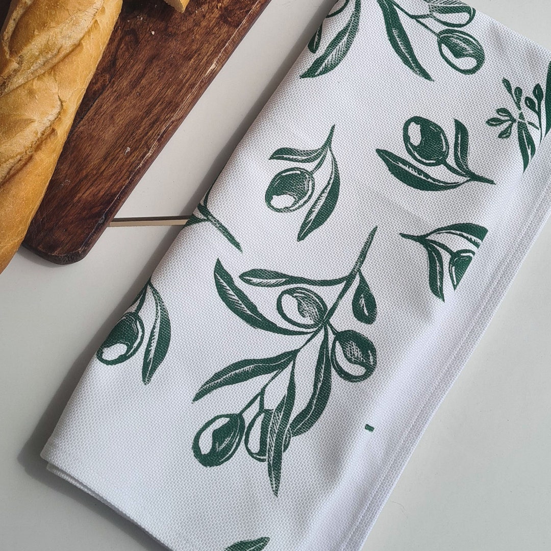 Placemats Set of 4 With Olive Branch, Kitchen Table Mats, Table Place ...