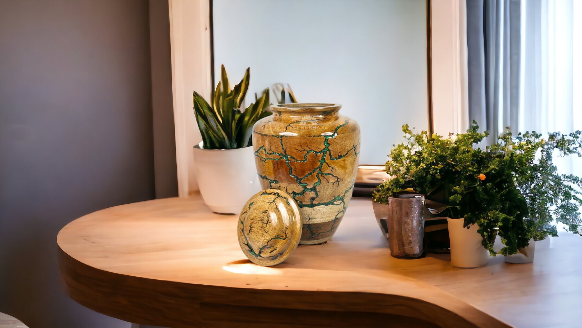 CREMATION Urn, JAR, FUNERAL, Decorative Fractal Designed Ashes Keepsake ...