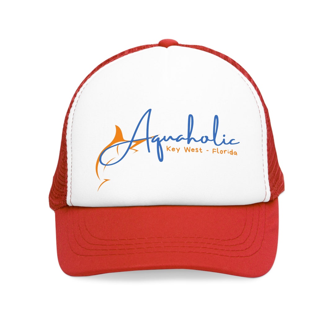 Aquaholic Truck Cap, Key West Hat, Florida Keys Souvenir, Boating ...