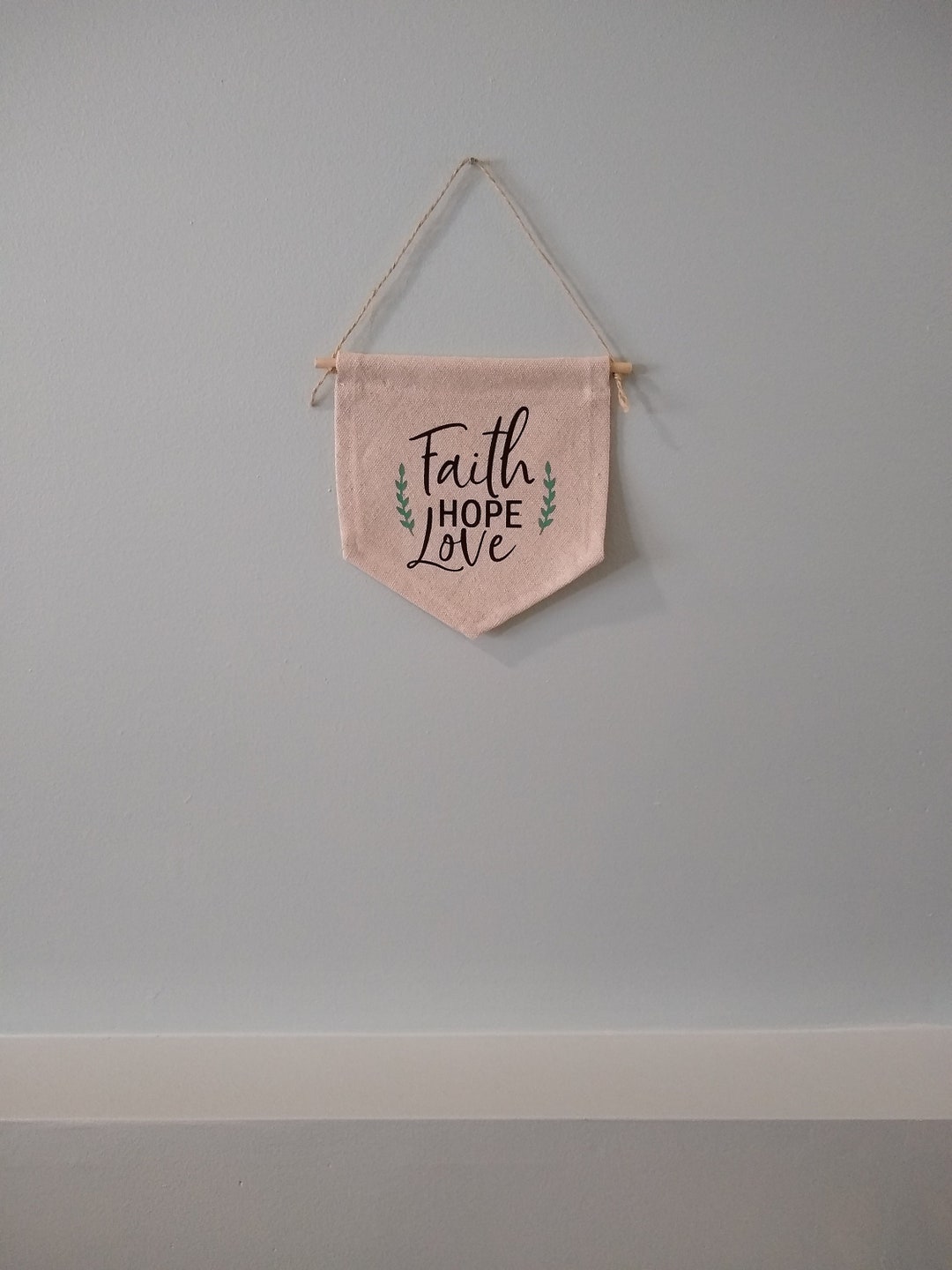 Faith Hope & Love Banner - Etsy