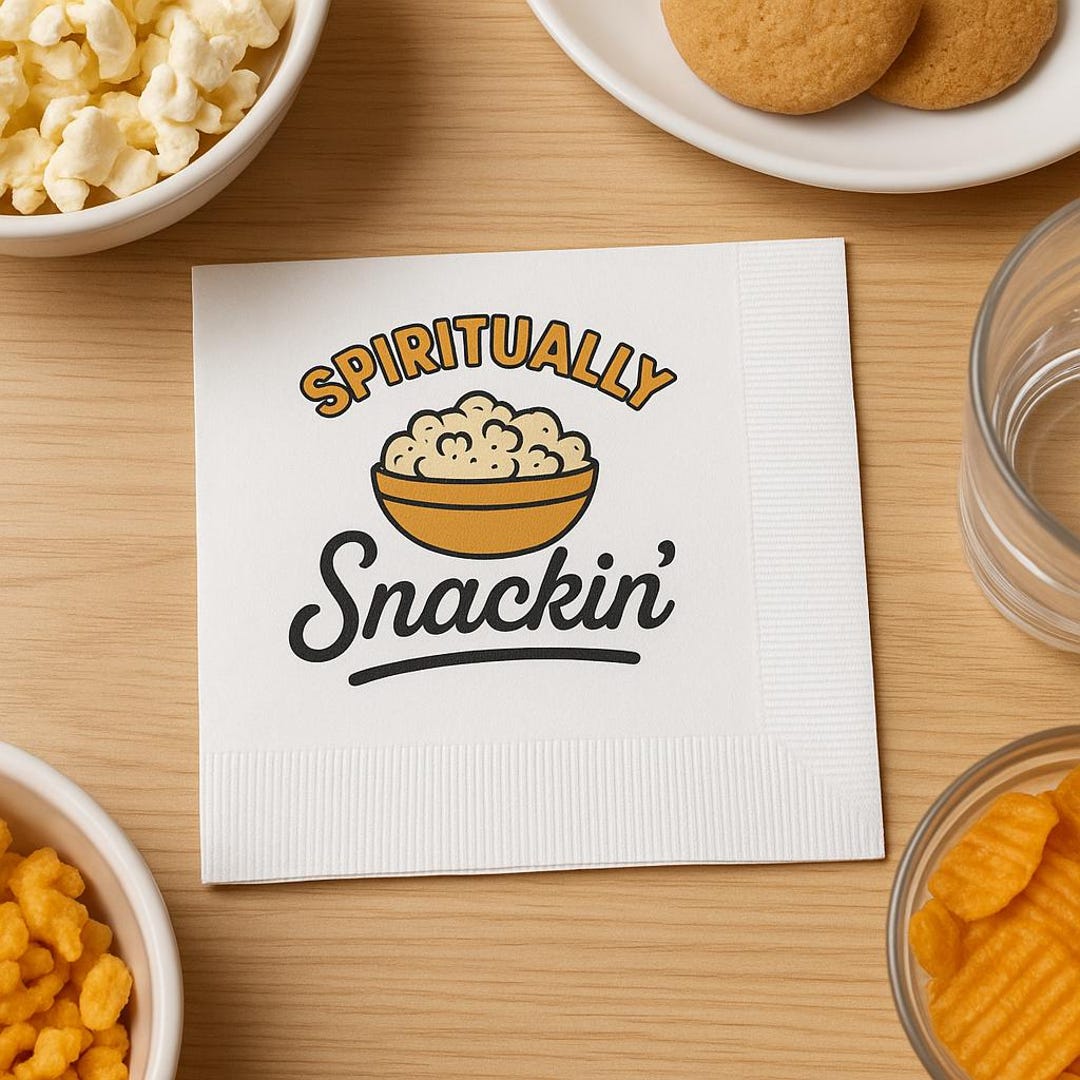 Spiritual Snackin' Napkins for Parties, Fun Gatherings, Entertaining ...