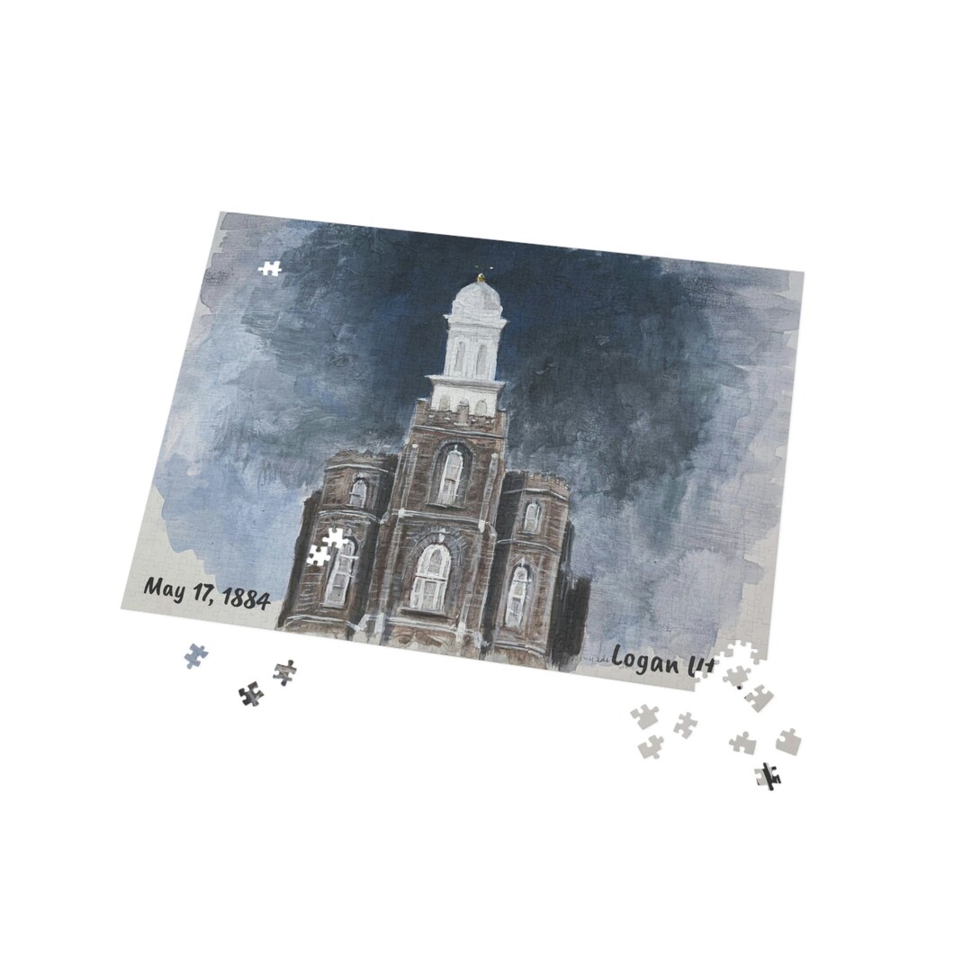1000 Piece Puzzle of Logan Utah Temple - Etsy