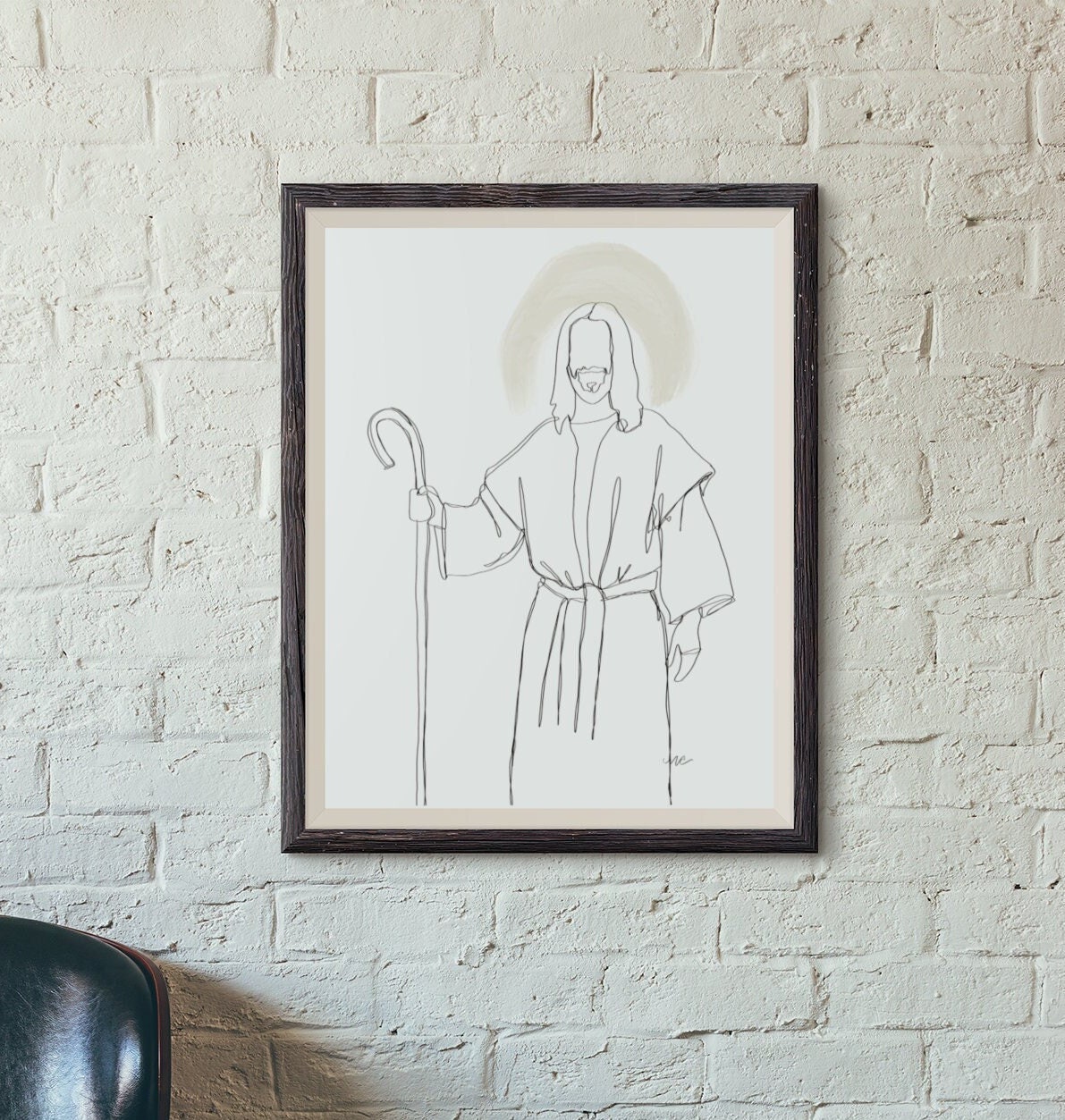 Minimalist Jesus Christ Shepard Artwork INSTANT DOWNLOAD - Etsy