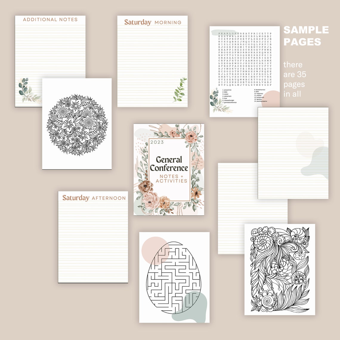 INSTANT DOWNLOAD General Conference Study Notebook, 2025 - Etsy