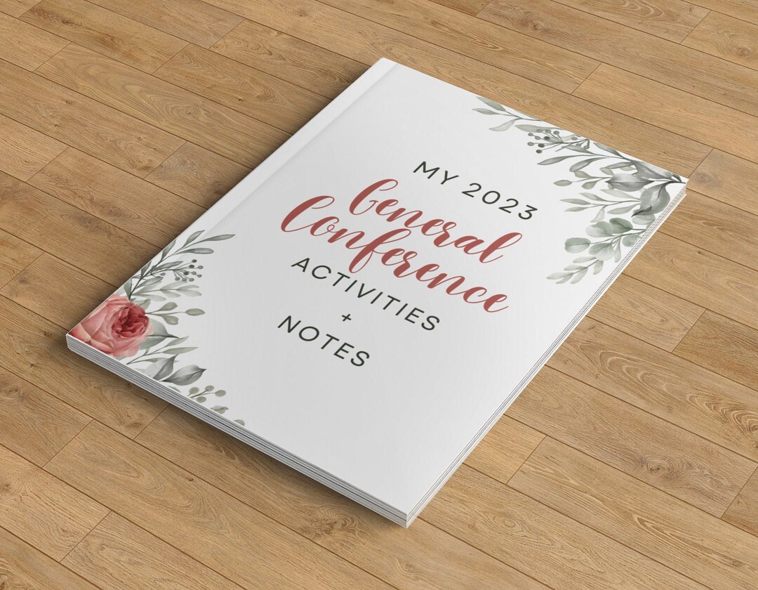 PRINTABLE General Conference Study Notebook - Etsy