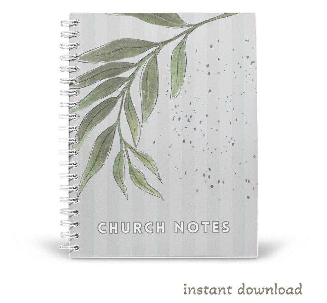 INSTANT DOWNLOAD: Church Notebook for LDS Weekly Sunday Meetings - Full ...