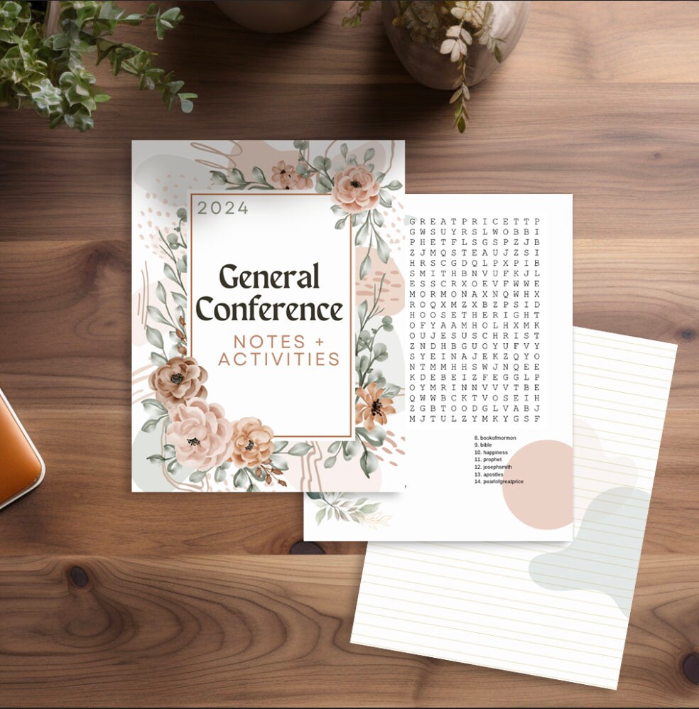 INSTANT DOWNLOAD General Conference Study Notebook - Etsy