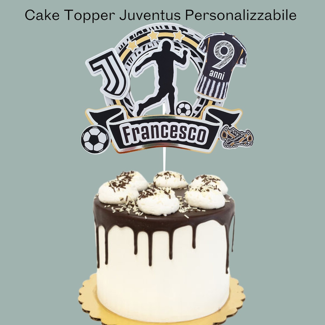 Juventus Birthday Cake Topper Customizable Inter Calcio Cake Topper ...