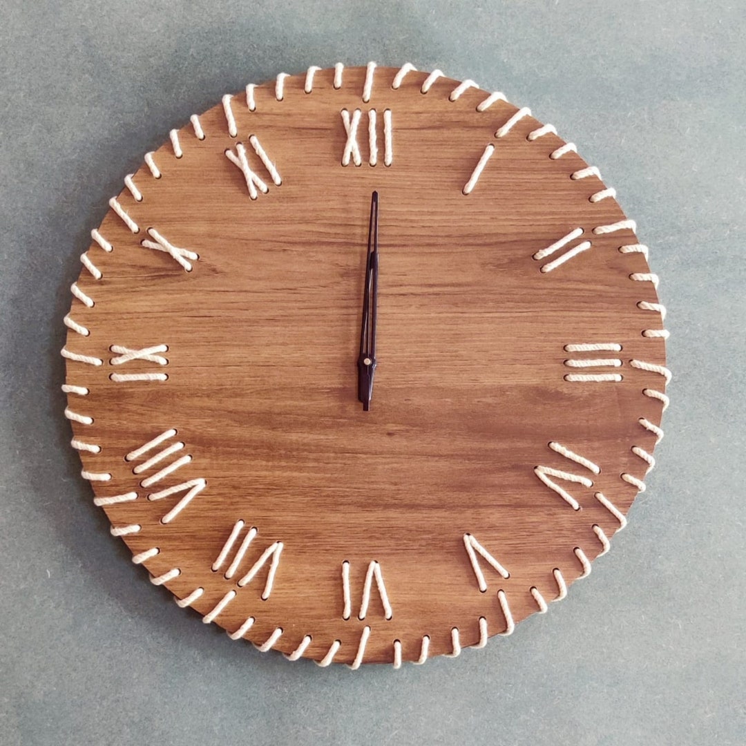 Wall Clock, Handmade Clock, Wooden Clock, Wall Mount Clock - Etsy