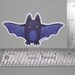 Derpy Bat Vinyl Sticker | Gift for Halloween, Sticker for Water Bottles ...