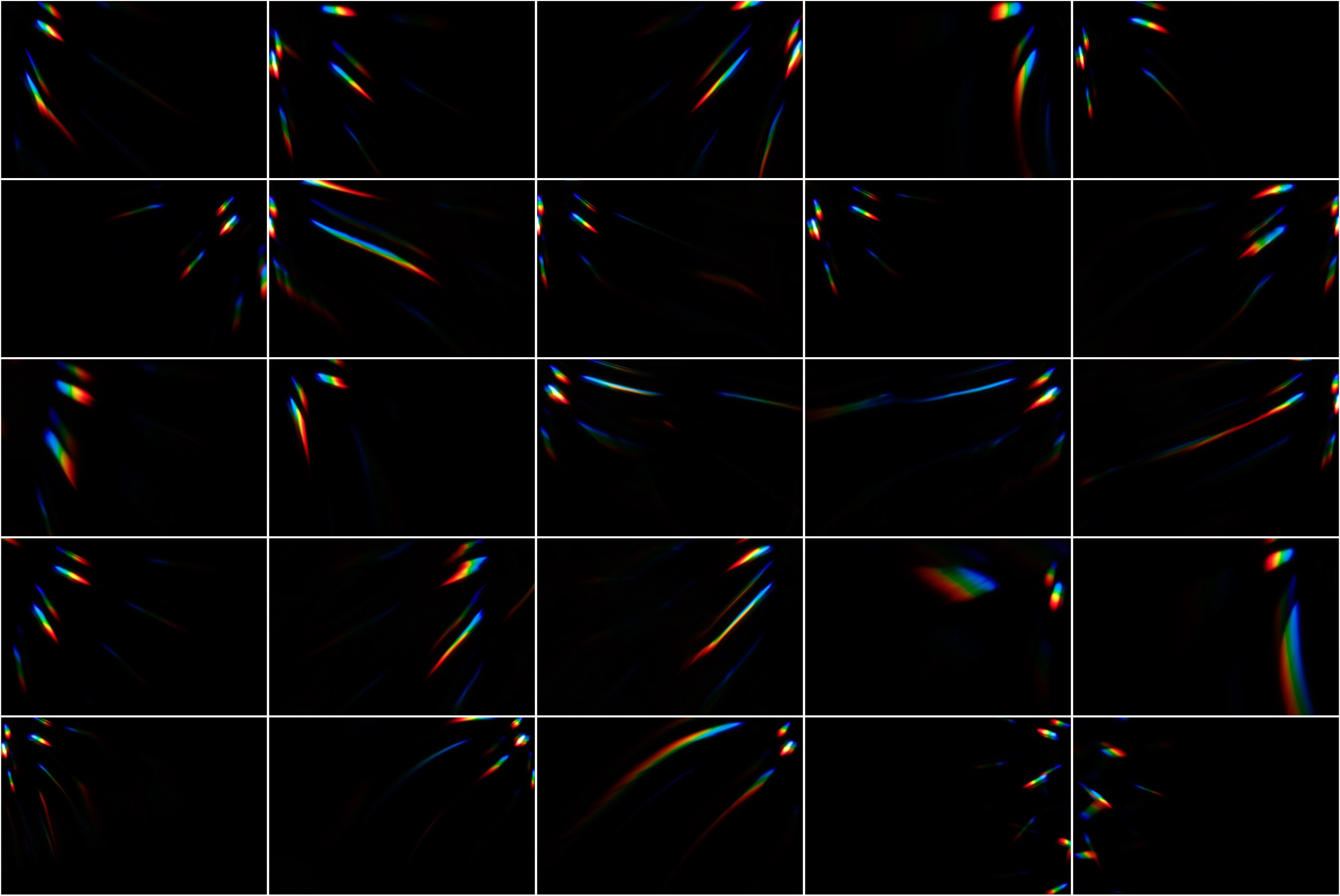 Rainbow Light Rays Photoshop Overlays 90 Overlay Bundle - Etsy