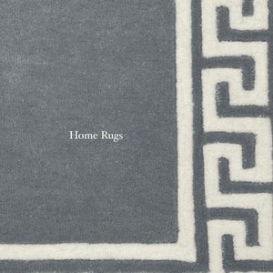 Greek Key Pattern Handmade Rug - Etsy