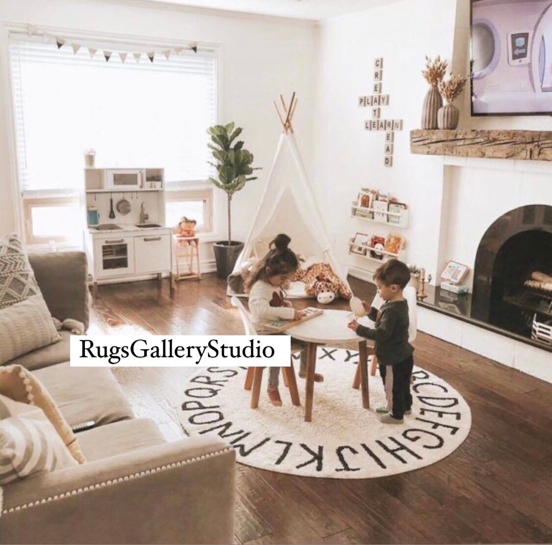 Alphabet Letter A-Z Hand Made Tufted Rug for Kids - Etsy Canada