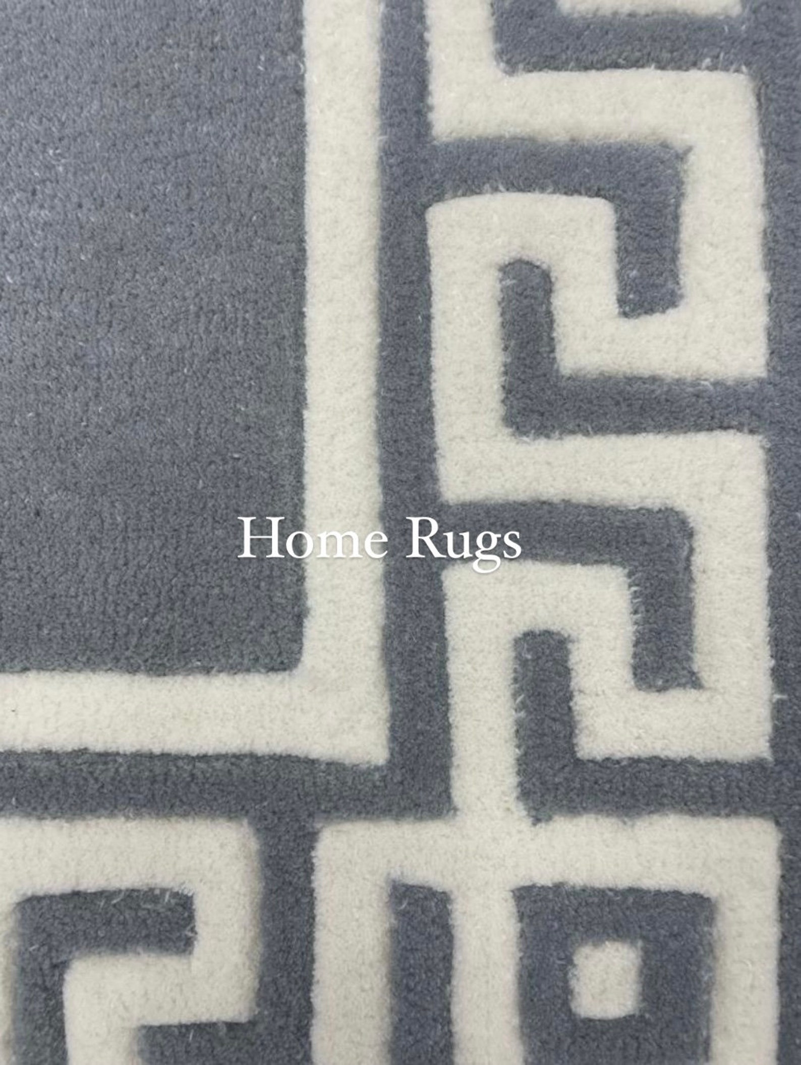 Greek Key Pattern Handmade Rug - Etsy