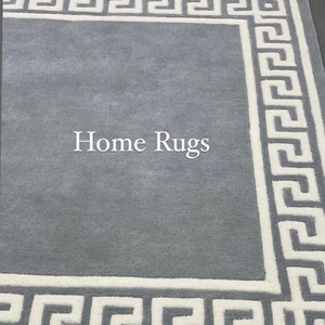 Greek Key Pattern Handmade Rug - Etsy