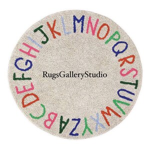 Alphabet Letter A-Z Hand Made Tufted Rug for Kids - Etsy Canada