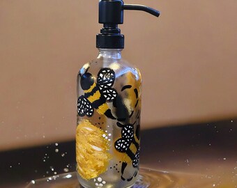 Bee Soap Dispenser for Spring Summer Hand Painted - Etsy