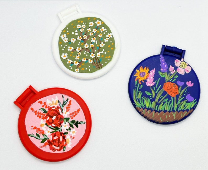 Painted Mirror Compacts - Etsy