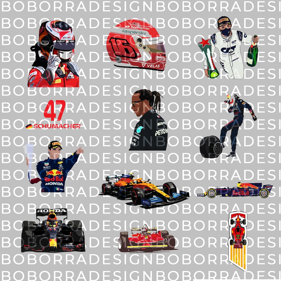 F1 Cars Design, F1 Bundle, F1svg, F1 Digital Download, F1 Sticker, F1 ...