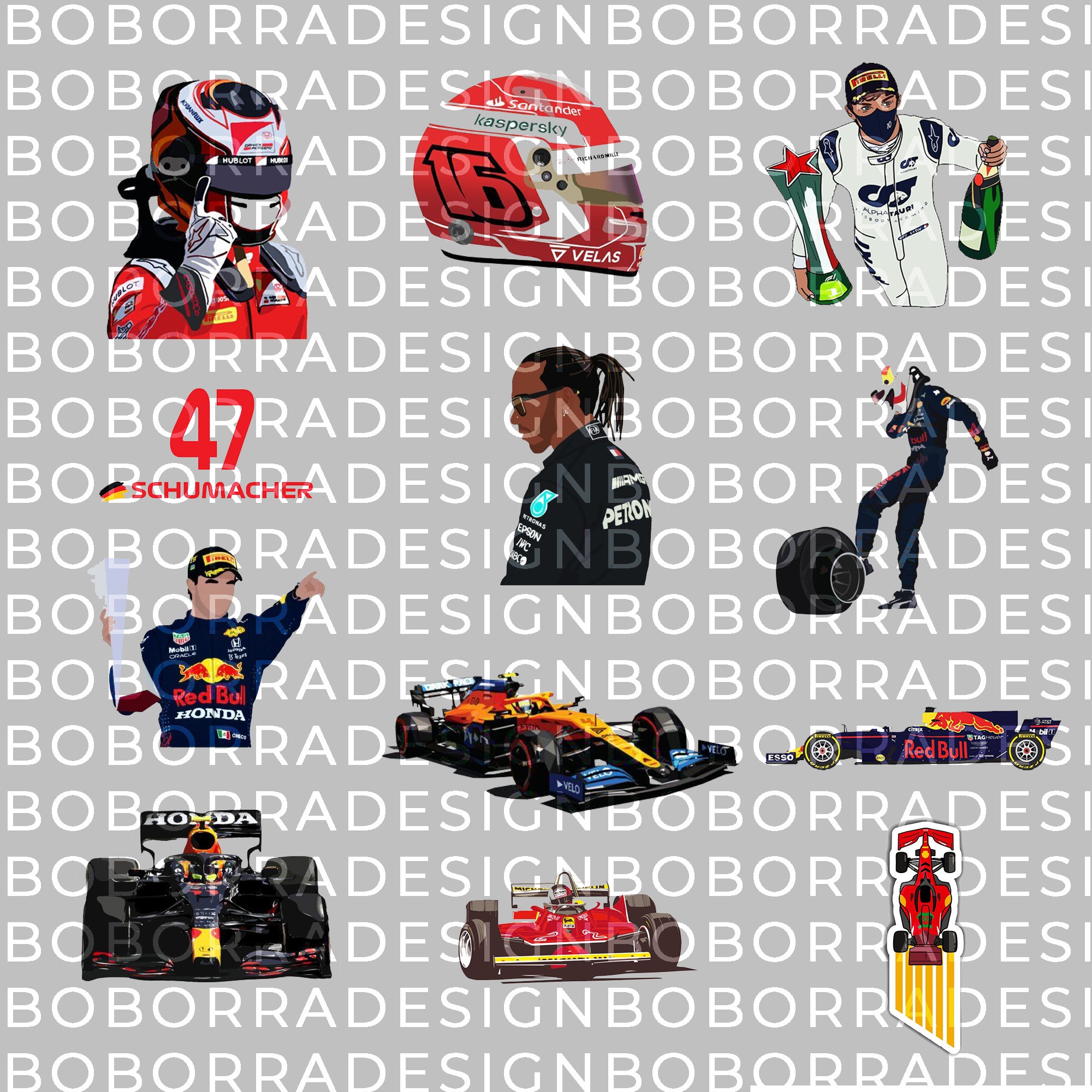 F1 Cars Design, F1 Bundle, F1svg, F1 Digital Download, F1 Sticker, F1 ...