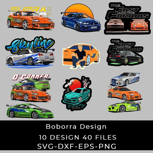 Fast and Furious Cars Svg - Etsy