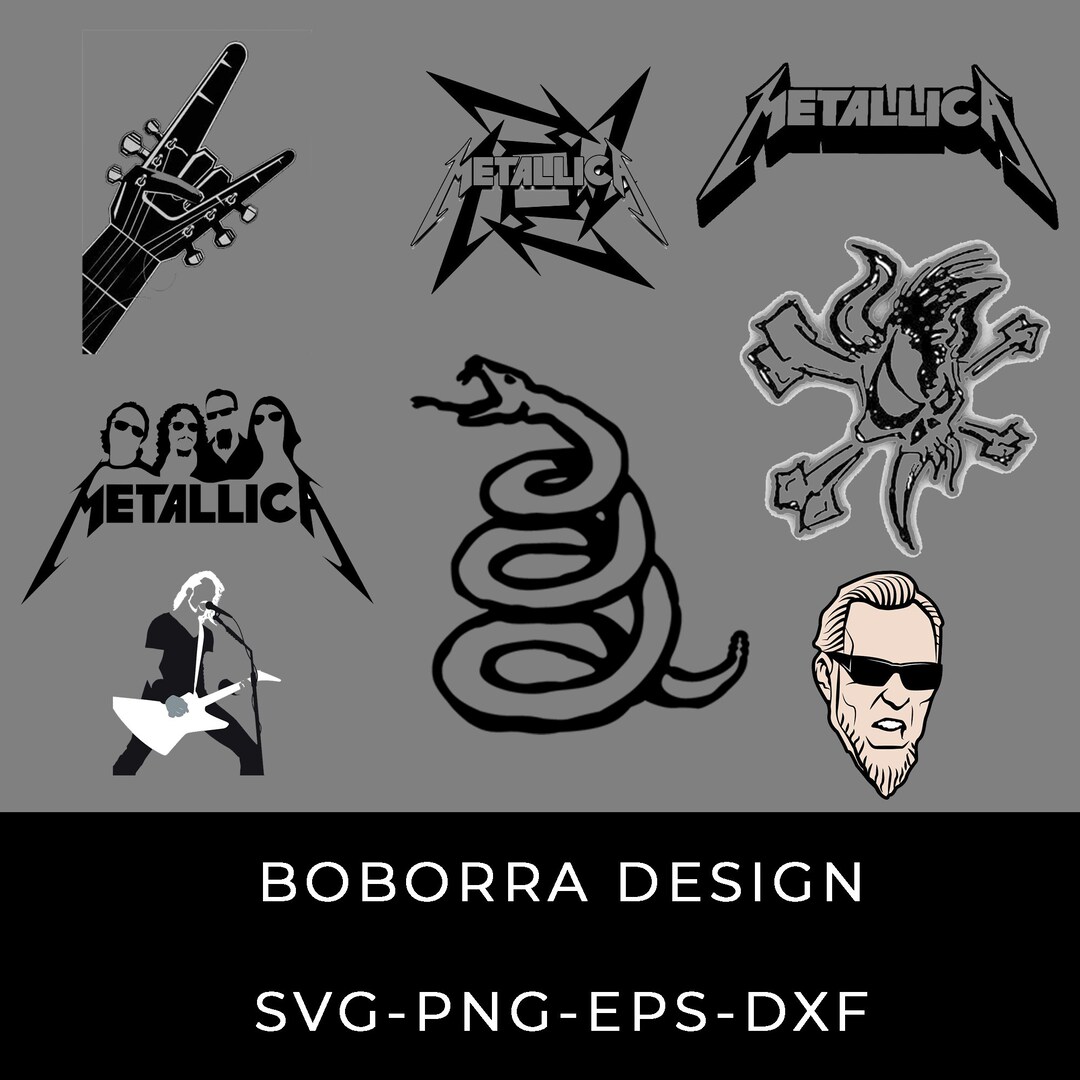 Metal Music Rosck Music Metallica Svg Metallica Digital - Etsy Australia