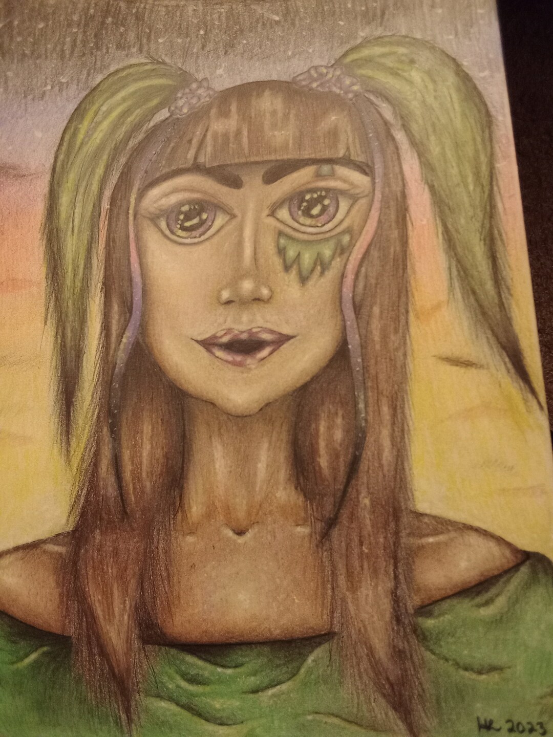 Shamrock Sunset Drawing Prints - Etsy