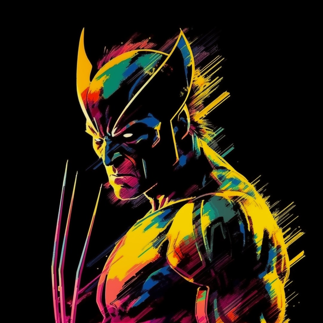 Abstract Wolverine Art | Digital Download | Movie Poster | Wall Art ...