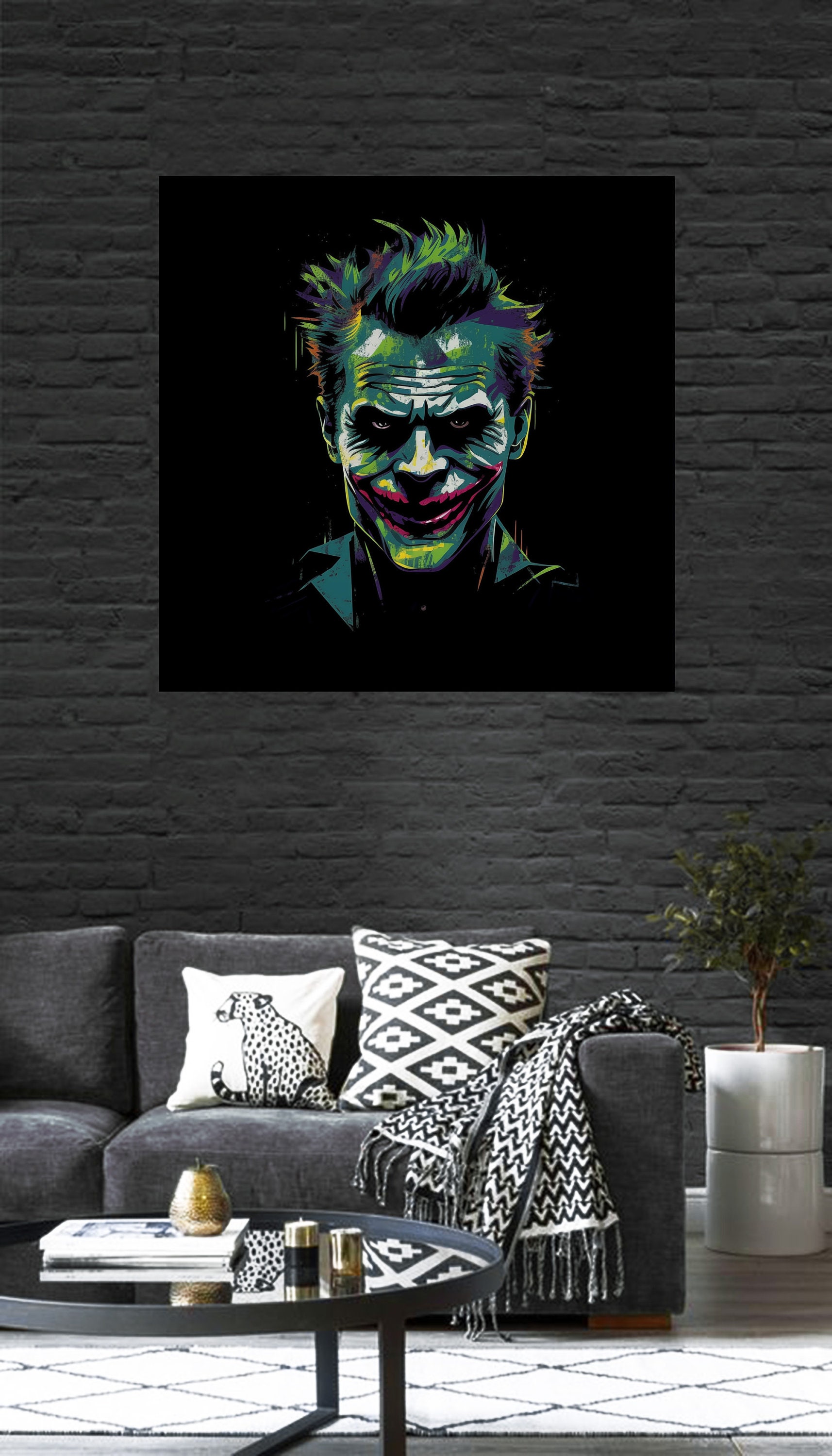 Abstract the Joker Digital Art | Digital Download | Movie Poster | Wall ...