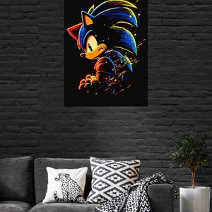 Abstract Sonic Digital Art | Digital Download | Cartoon Poster | Wall ...