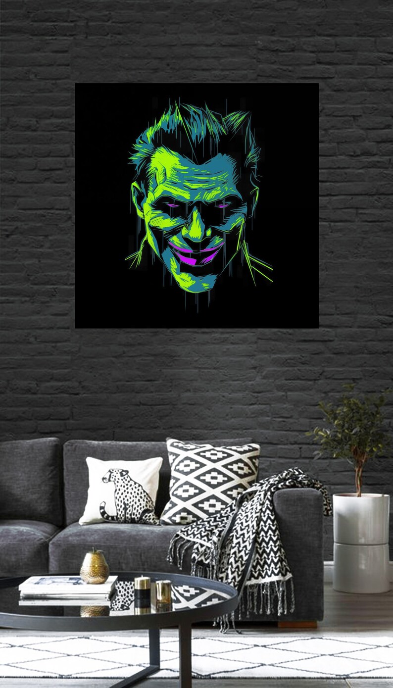 Abstract the Joker Digital Art | Digital Download | Movie Poster | Wall ...