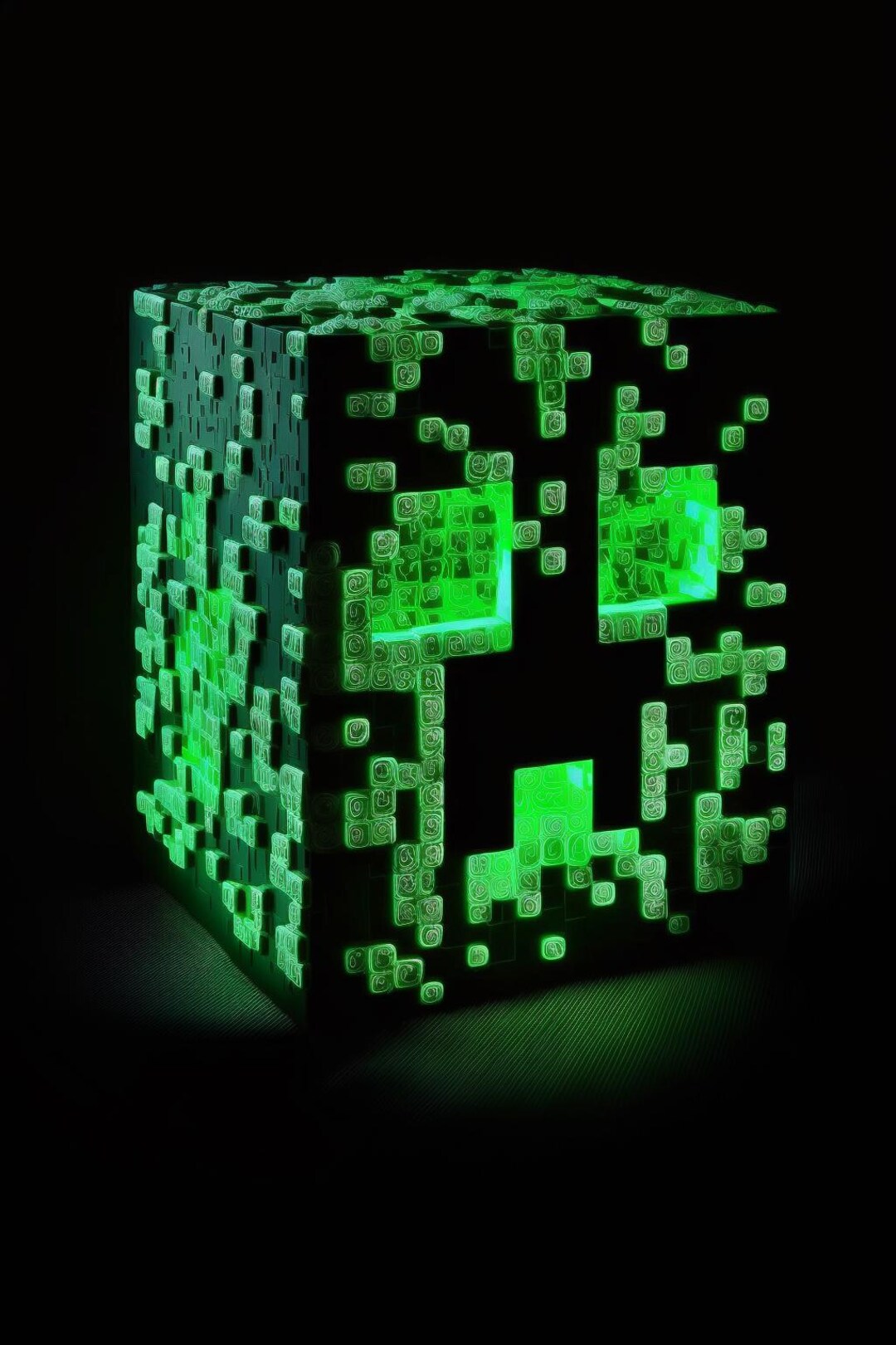 Abstract Gamer Minecraft Art | Creeper | Digital Download | Game Poster ...
