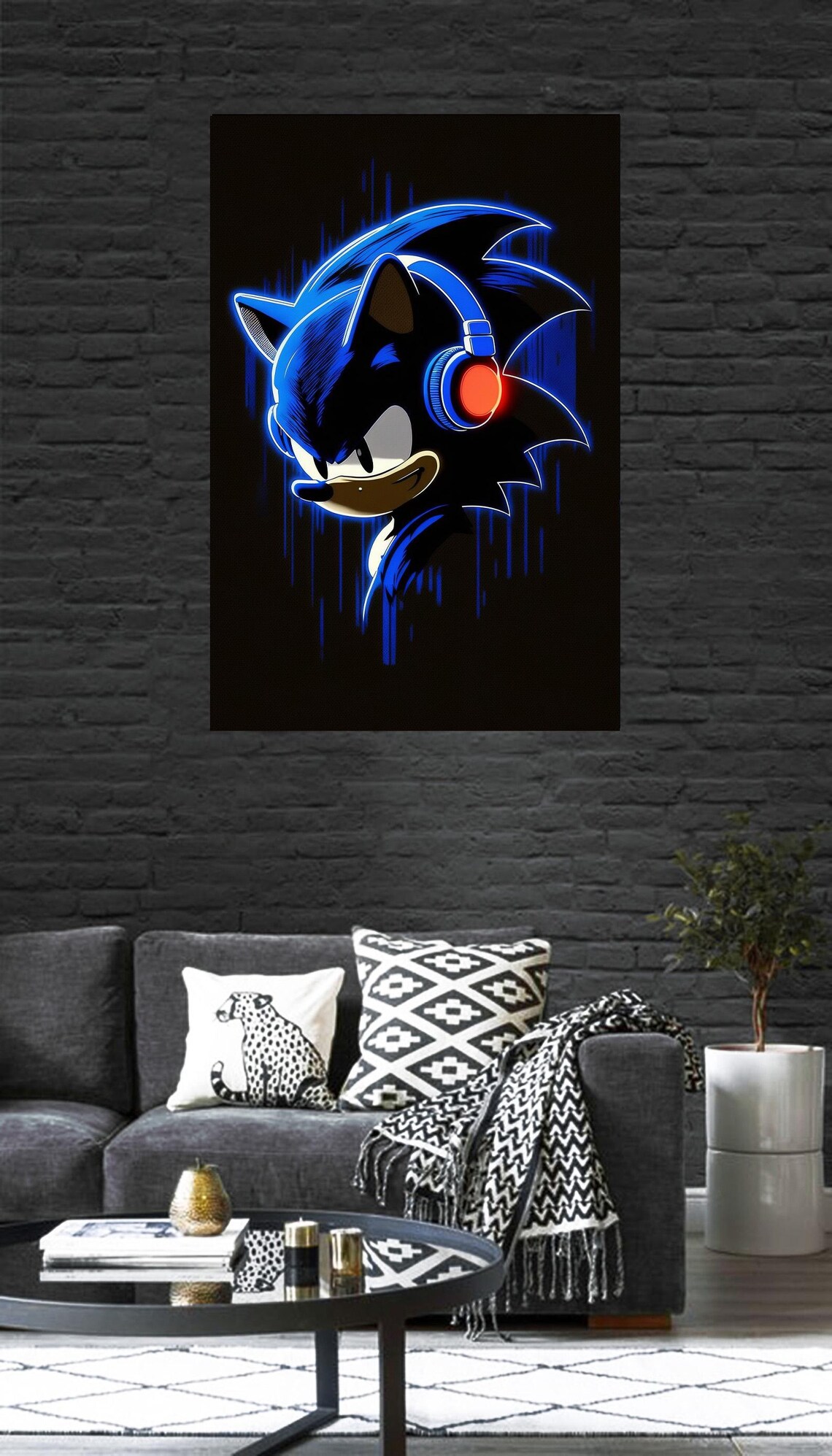 Abstract Gamer Sonic Digital Art | Digital Download | Cartoon Poster ...