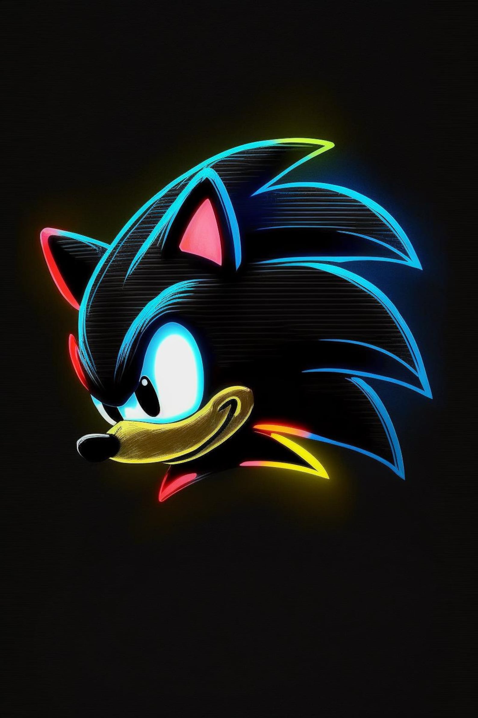 Abstract Sonic Digital Art | Digital Download | Cartoon Poster | Wall ...