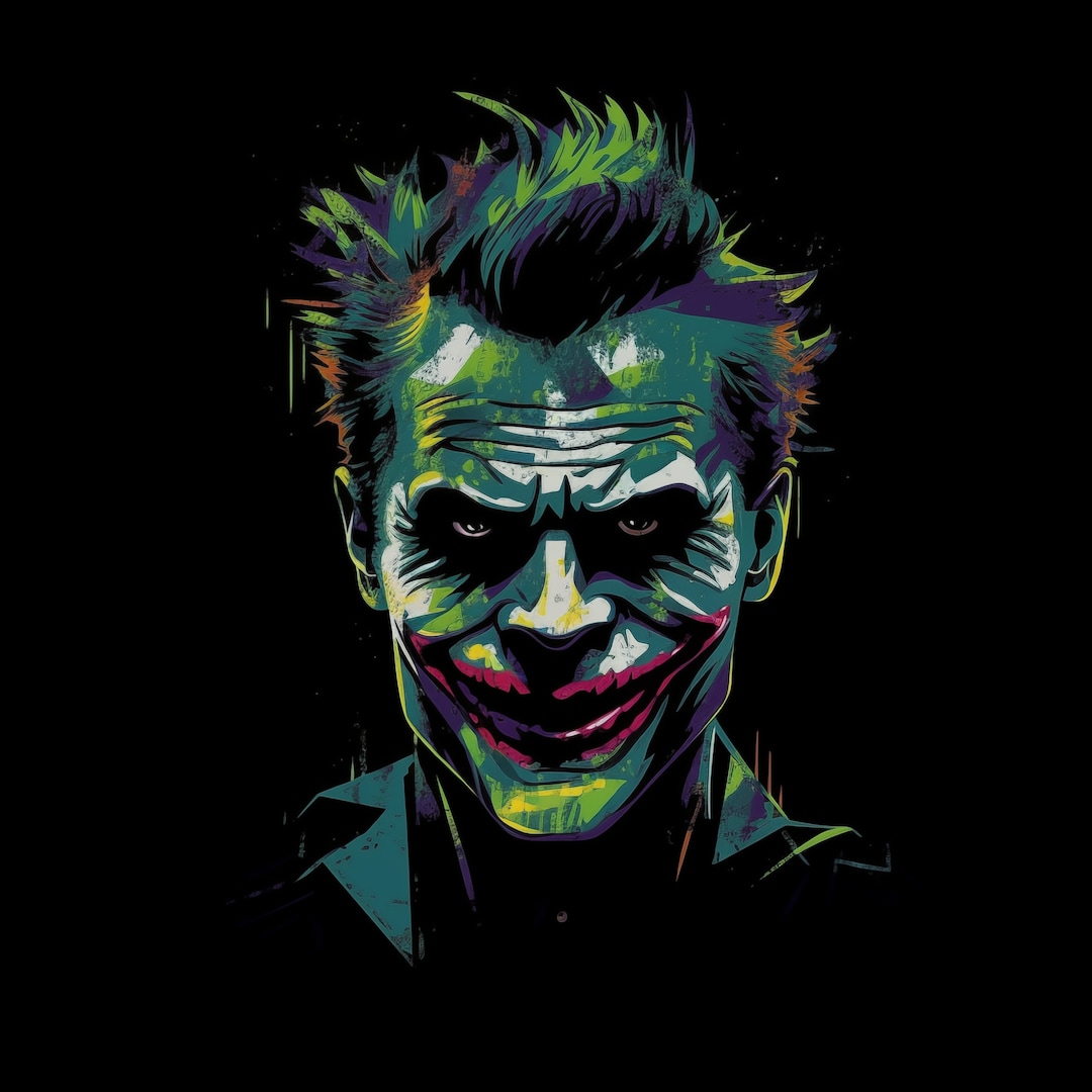 Abstract the Joker Digital Art | Digital Download | Movie Poster | Wall ...