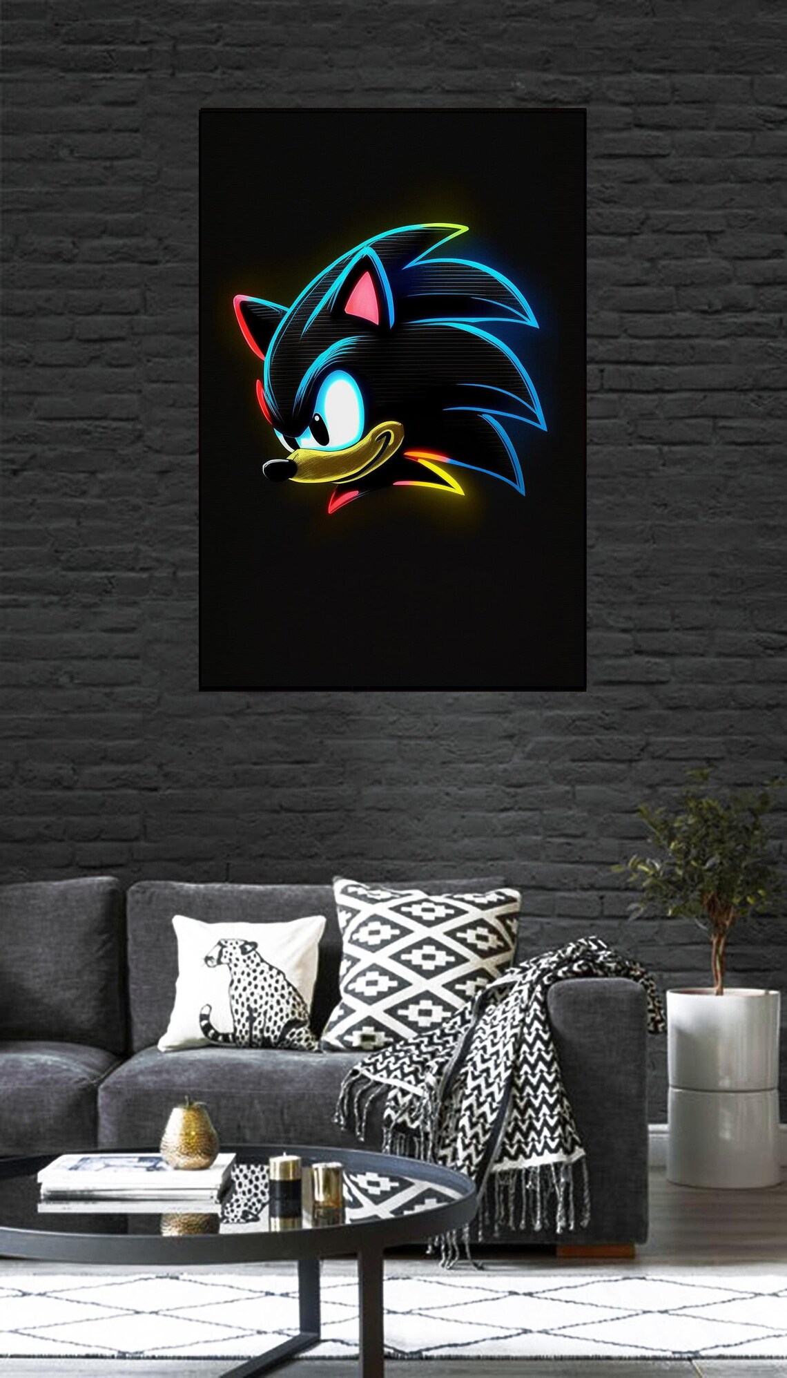 Abstract Sonic Digital Art | Digital Download | Cartoon Poster | Wall ...