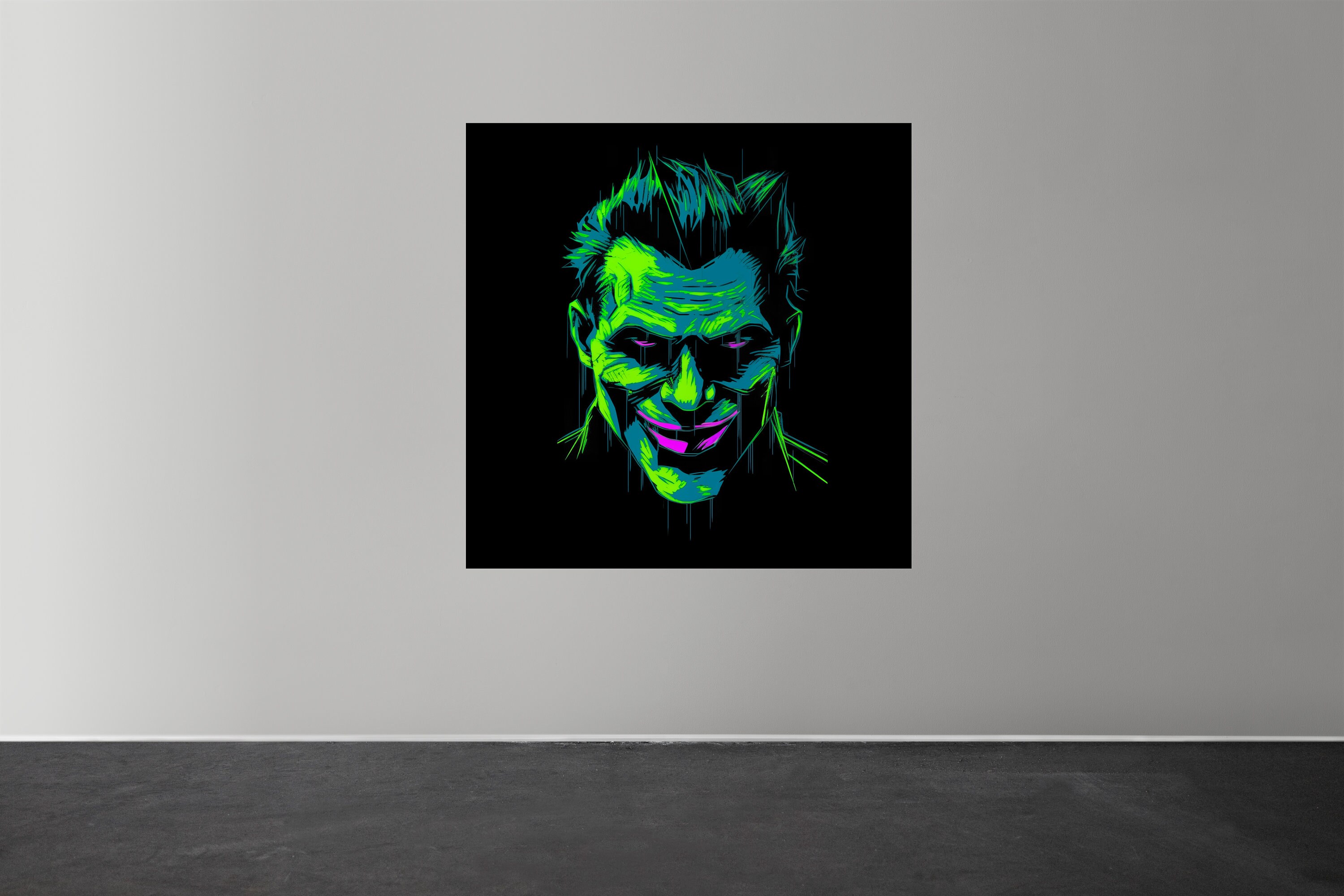 Abstract the Joker Digital Art | Digital Download | Movie Poster | Wall ...
