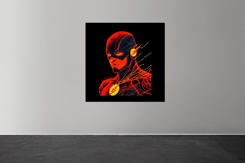 Abstract the Flash Art | Digital Download | Movie Poster | Wall Art ...