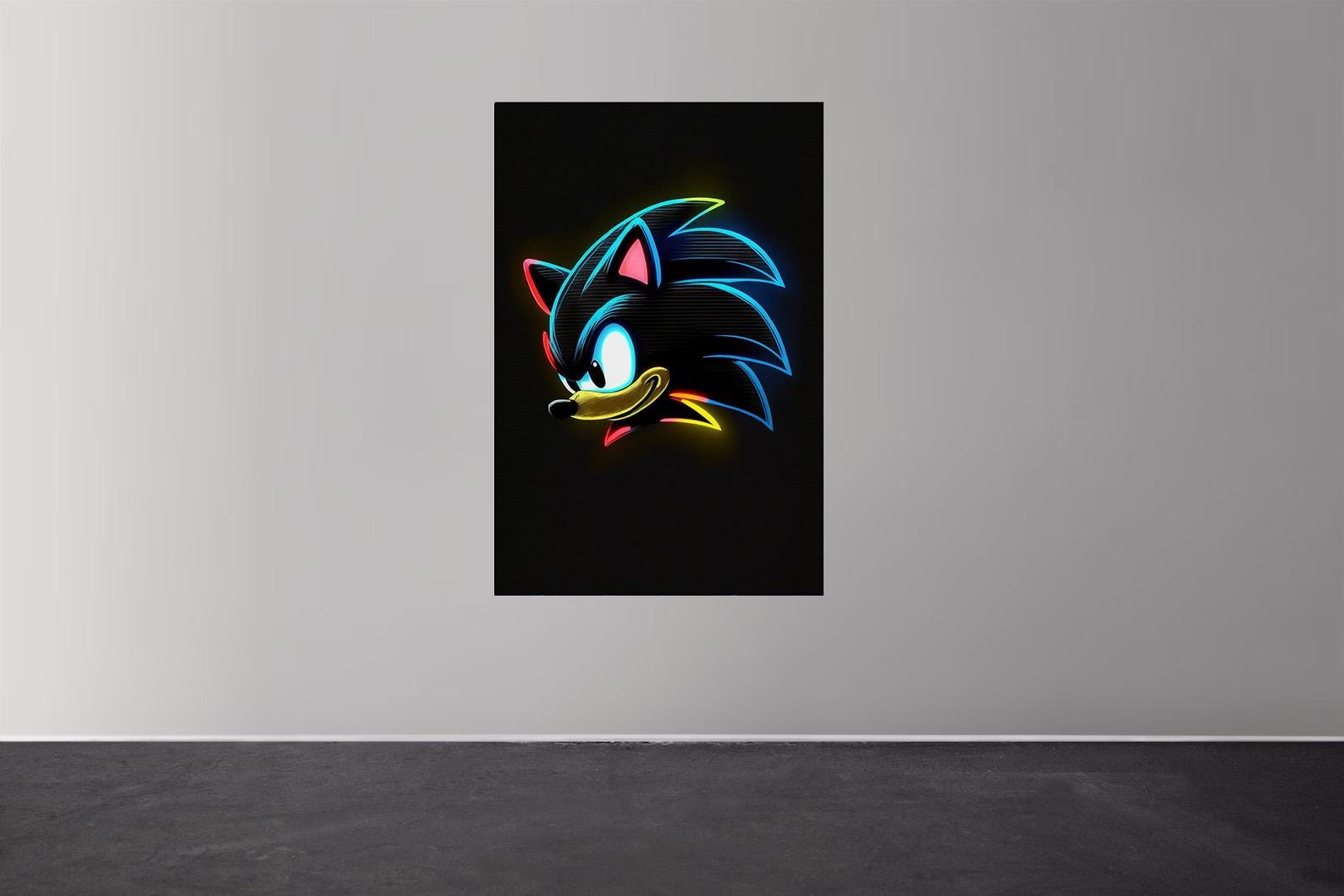Abstract Sonic Digital Art | Digital Download | Cartoon Poster | Wall ...