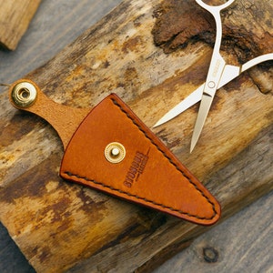 Scissor Case, Handmade Leather Scissor Case, Embroidery Scissor Case ...