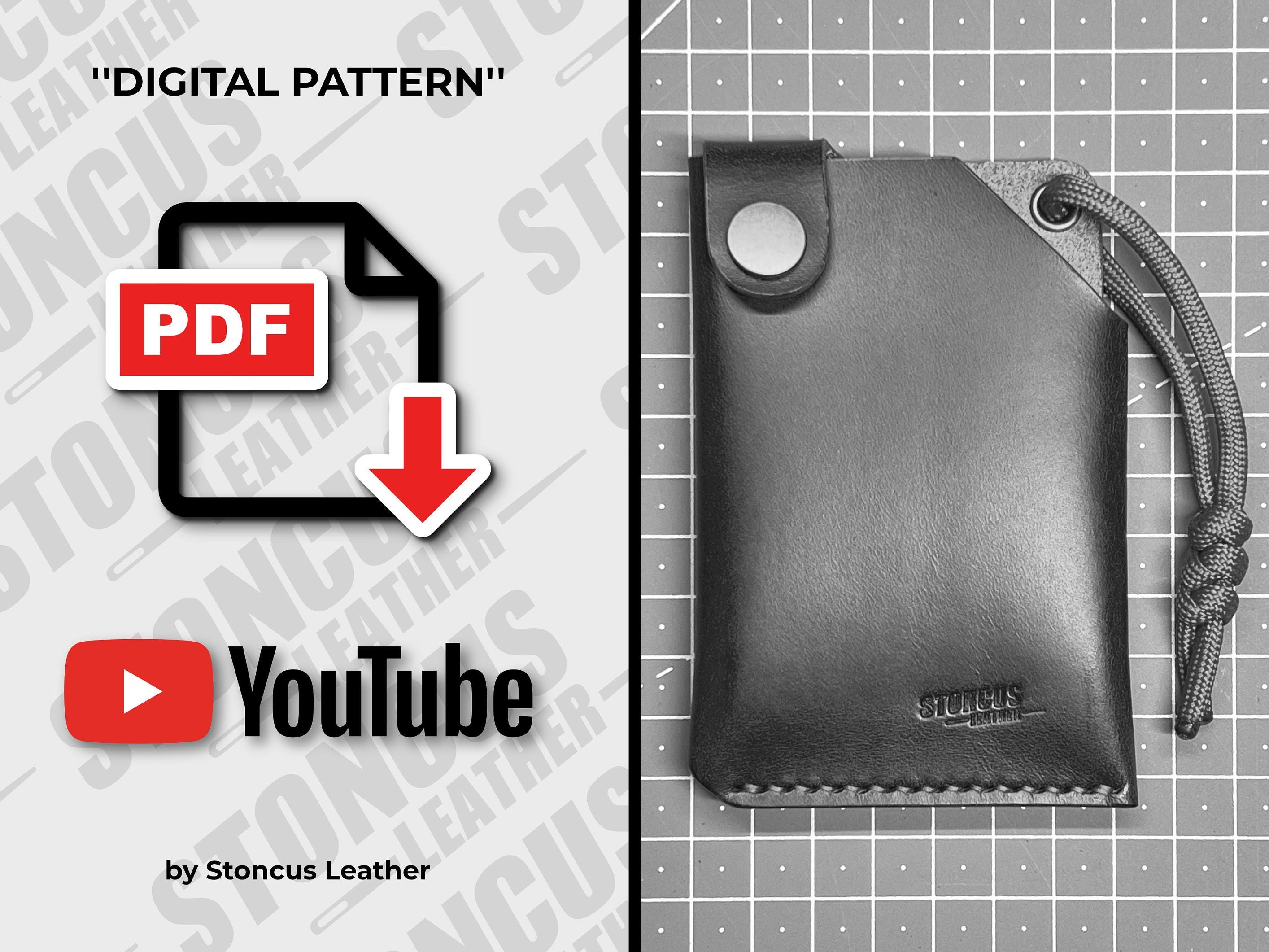 Wallet Pattern PDF, Template With Video Tutorial, Leather Card Wallet ...